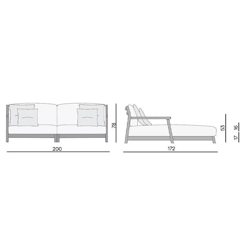 Manutti MUYU Daybed